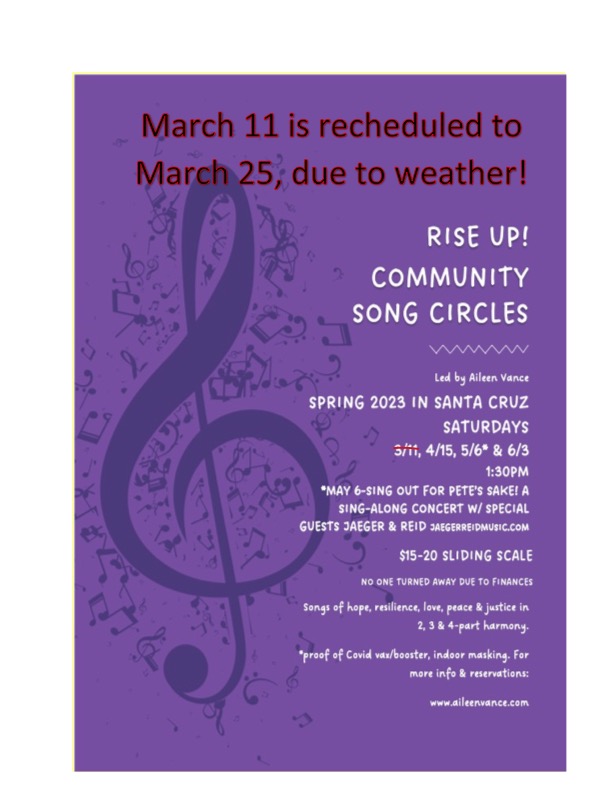 Rise Up! Community Song Circles – Aileen Vance
